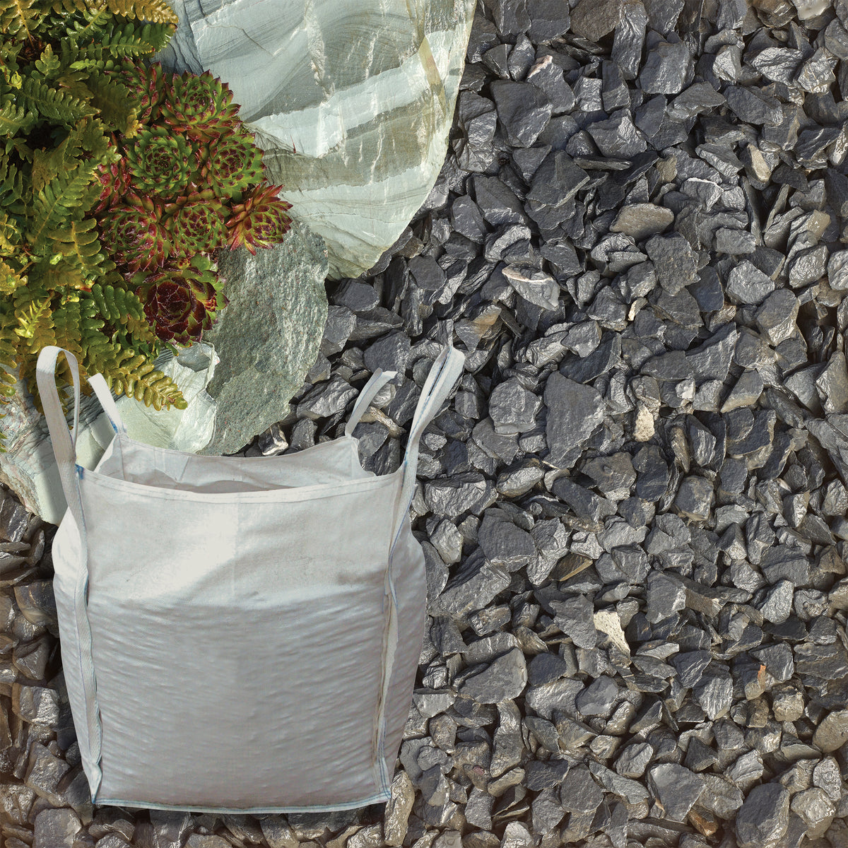 Black Slate 40mm Bulk Bag – Bow Garden Centre