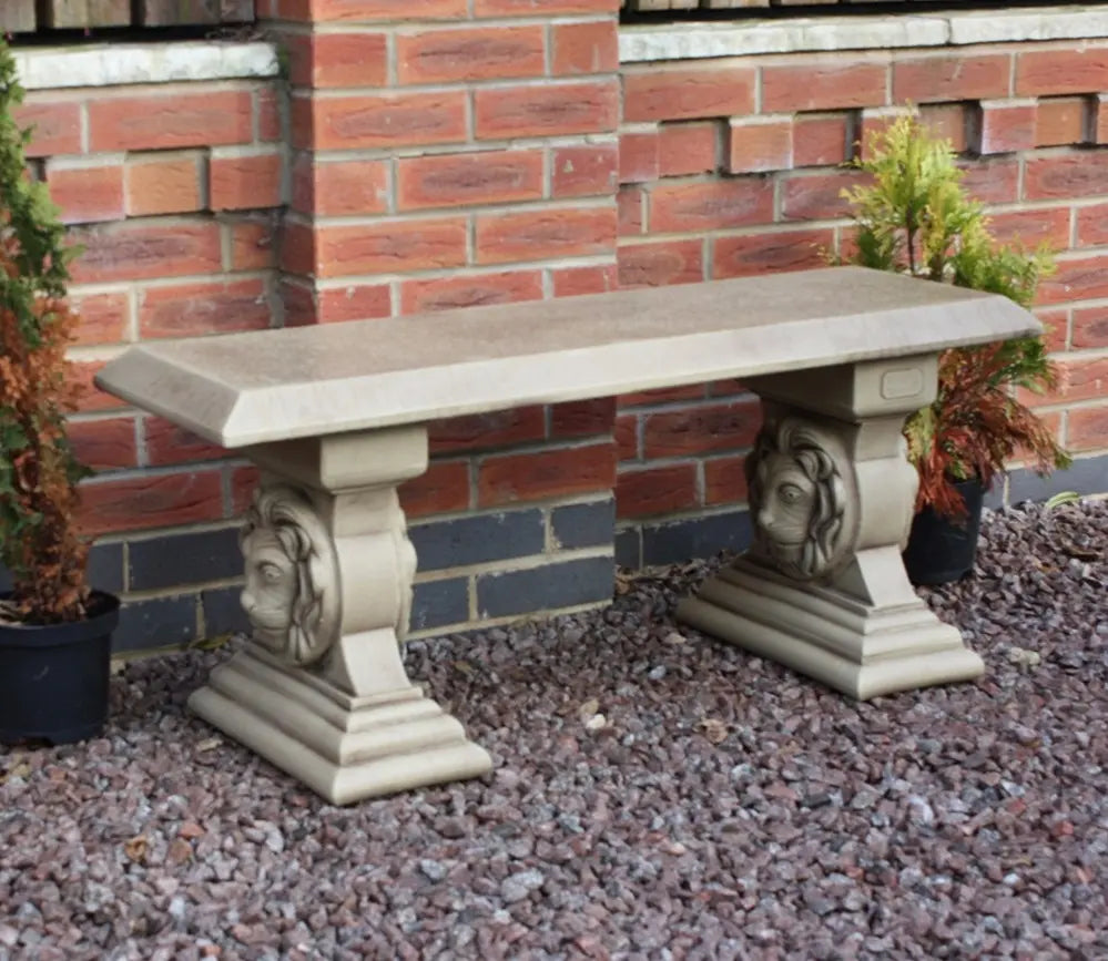 Lion Straight Bench – Bow Garden Centre